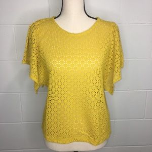 Madewell | Tops | Texture Thread Eyelet Tshirt Size Medium | Poshmark